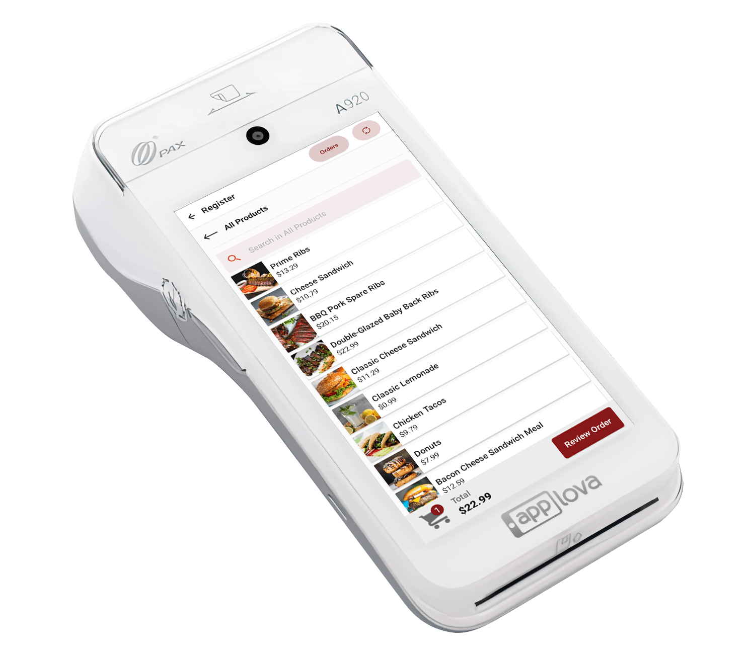 handheld POS for fast casual